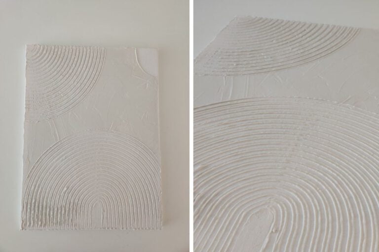 Een reliëf schilderij maken in 5 stappen - budget DIY - Chelise.nl